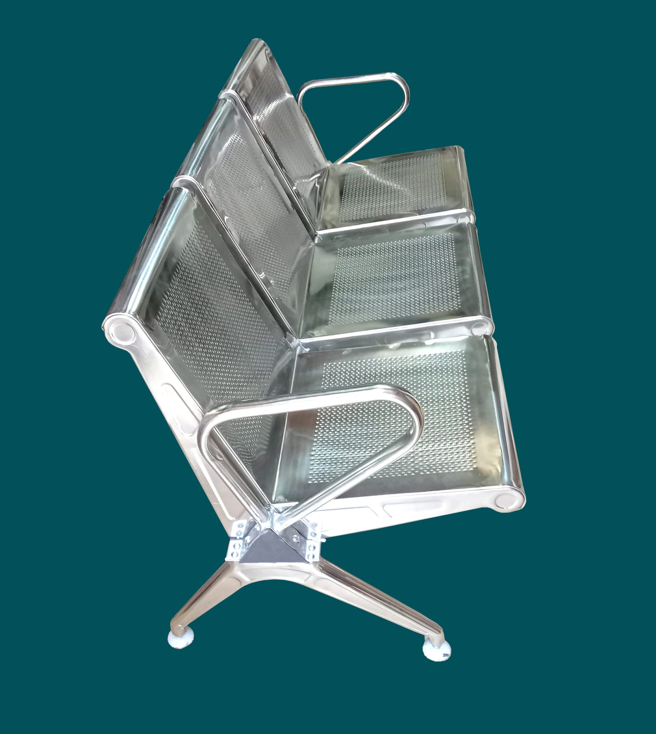 Visitor Bench for Office Waiting Room Reception SS Steel 304- s k grill art