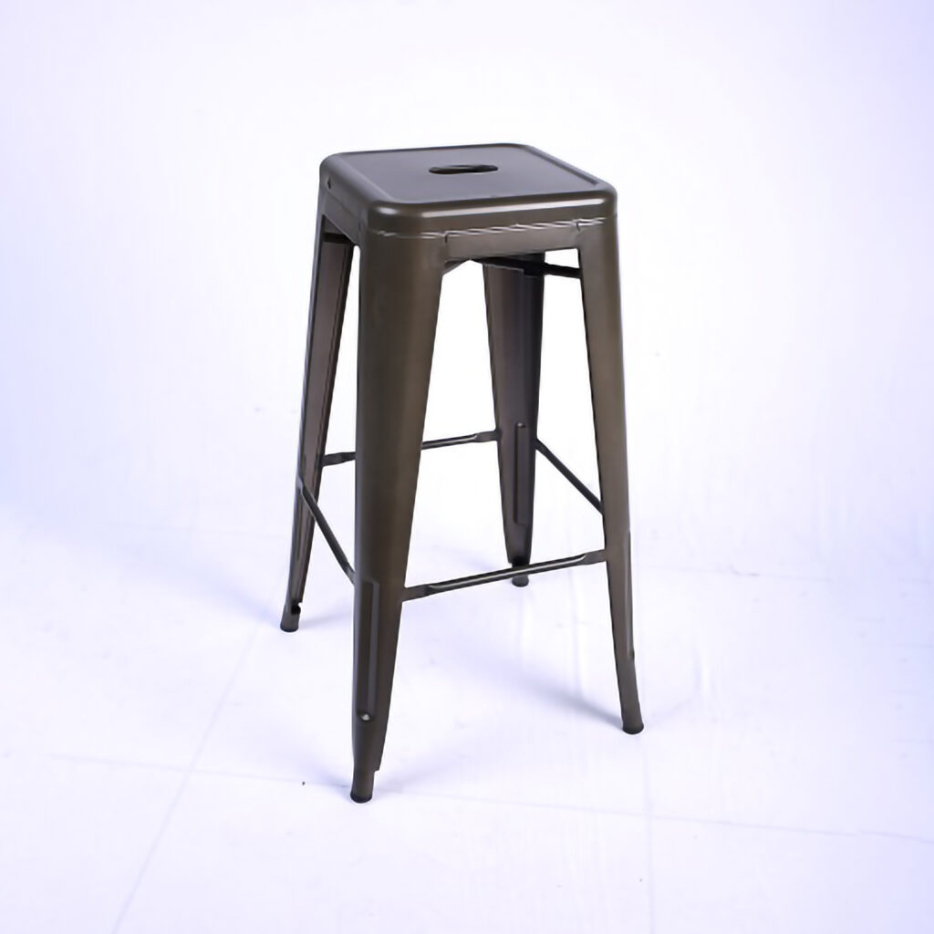 Metal Frame Stool – 30" Height - s k grill art